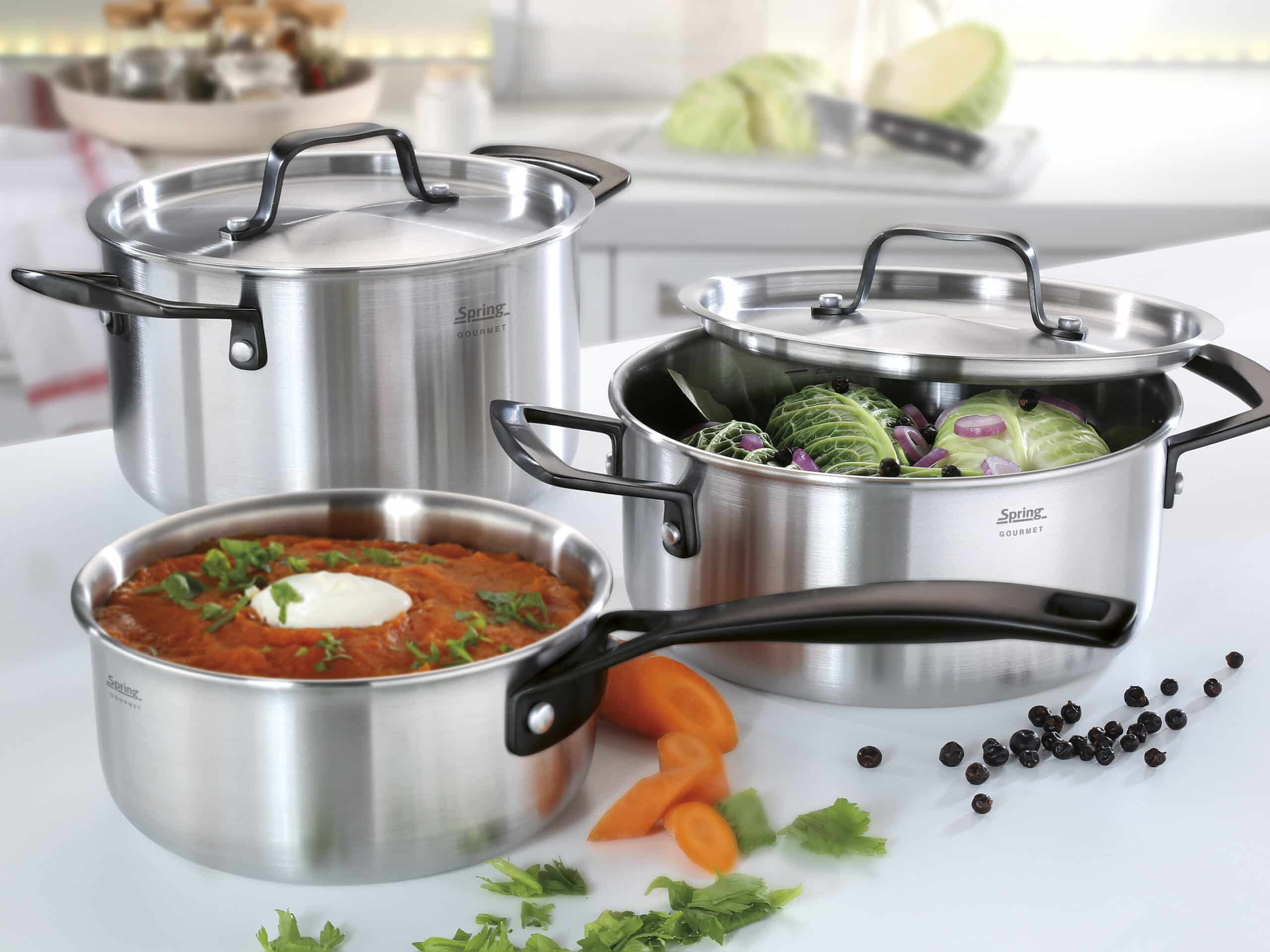 Spring Gourmet 5 delige pannenset - Inductie Geschikte Pannen