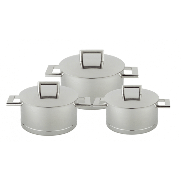 John Pawson 3 delige pannenset - Inductie Geschikte Pannen